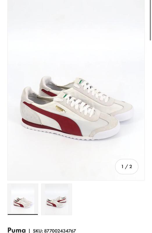 Кросівки puma roma og nylon 'white wine red' кооссовки кеди — ціна 1600 ...