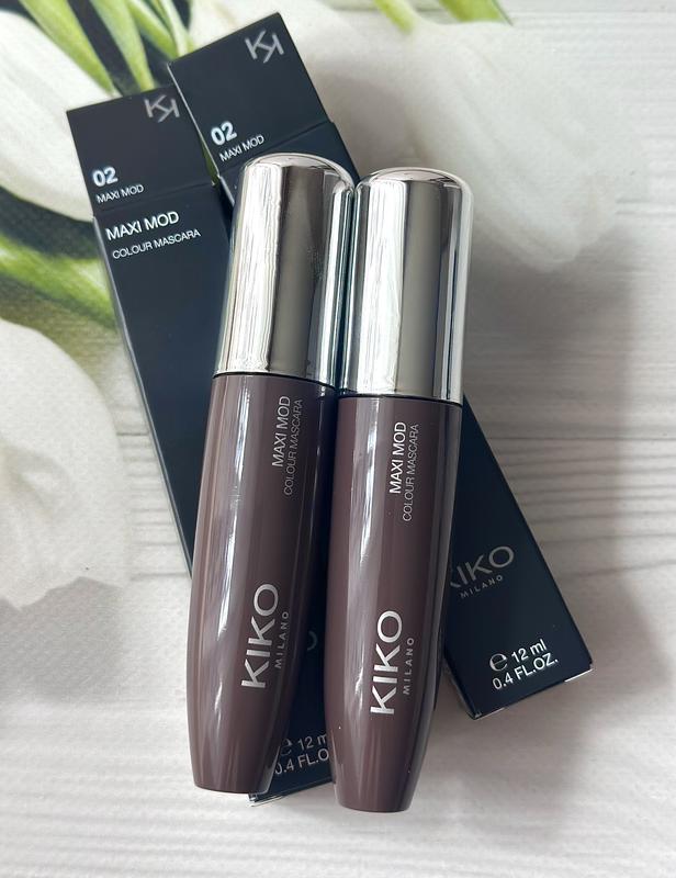 Коричнева туш maxi mod colour mascara kiko milano — цена 550 грн в ...