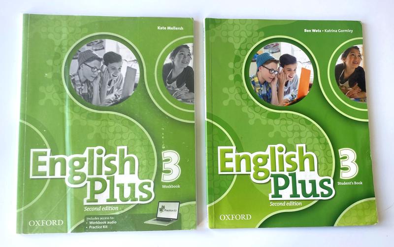 English plus. student's book+workbook. 3. oxford. комплект книг по ...