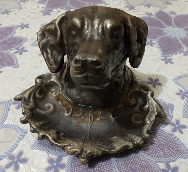 Пепельниця голова собаки сер — ціна 500 грн у каталозі Статуетки Купити товари для дому та