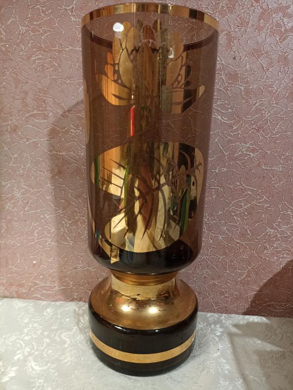 Ваза винтаж времён ссср богемия чехия — цена 700 грн в каталоге Вазы