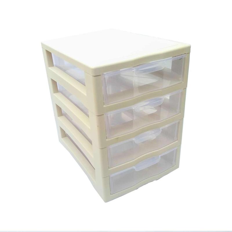 Комод міні пластиковий 4 яруси 27 х 19 х 27 см алеана біла троянда 127015 — ціна 469 грн у