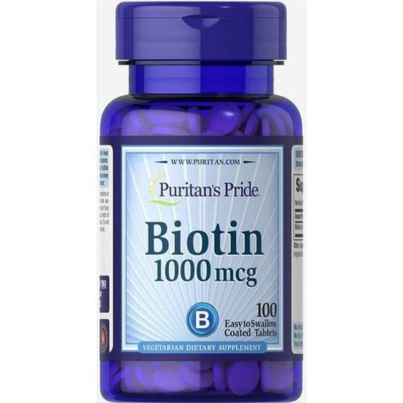 Биотин витамины для волос puritan's pride biotin 1000 мкг - 100 таблеток — цена 220 грн в ...