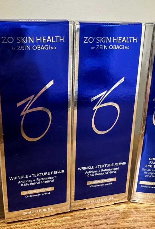 Zo skin health wrinkle + texture repair від zein obagi md. це крем для обличчя з ретинолом 0.5% ...