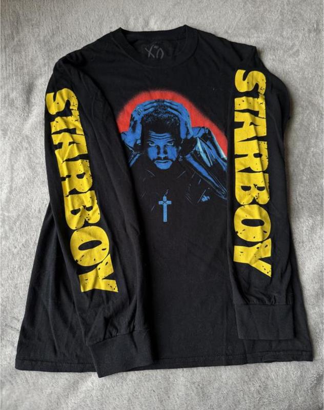 Оригінальний лонгслів longsleeve the weeknd "starboy" xo tour merch ...