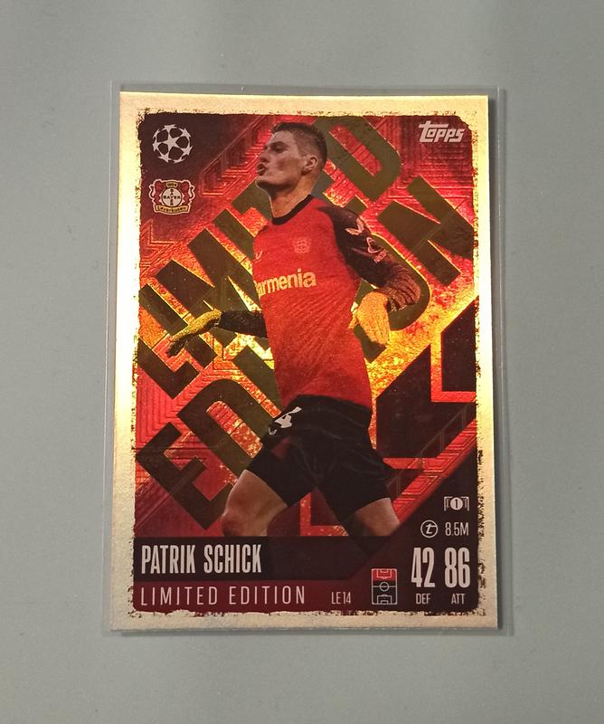 Колекційна картка patrick schick limited edition 14 match attax 24/25 ...