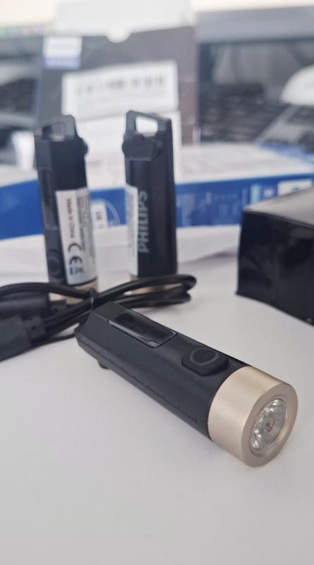 Ліхтар брелок philips sfl1121 led edc 500lm type-c 3 режими основного ...