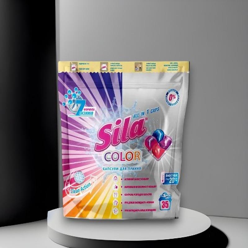Капсули для прання sila color all in 1 caps, 35 циклів прання, 35 шт ...
