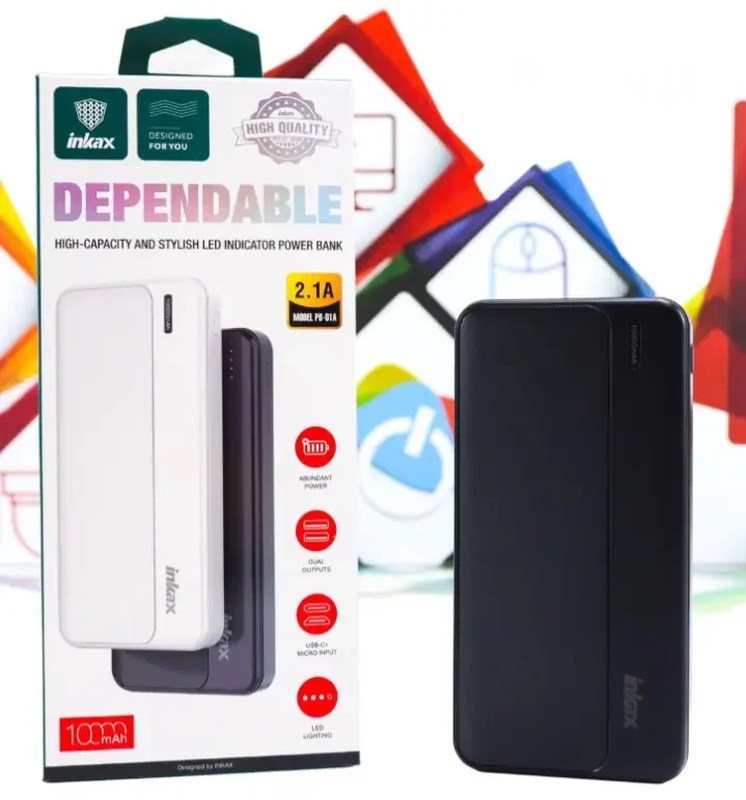 Повербанк power bank inkax pb-01a 10000 маг — ціна 430 грн у каталозі ...