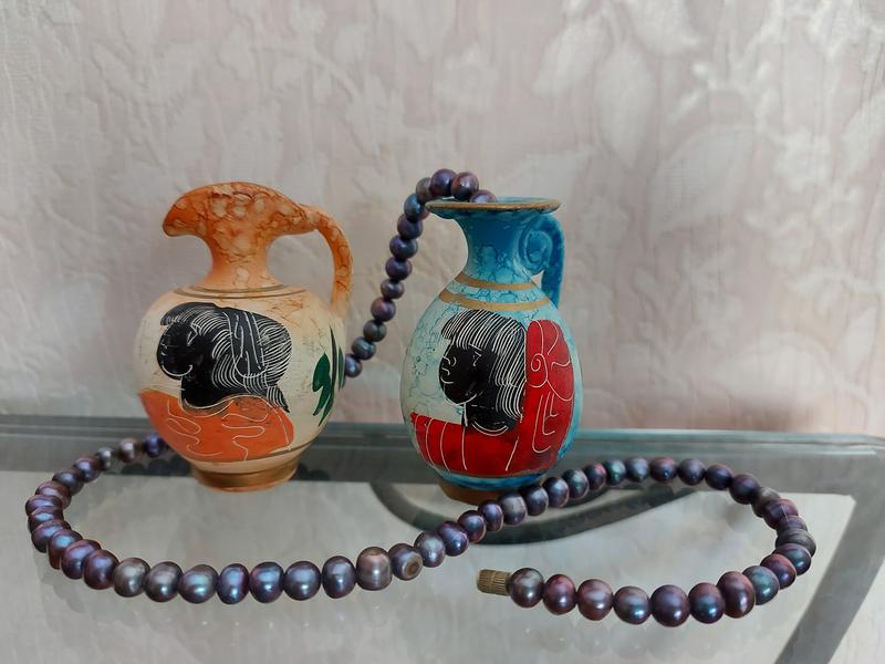 Пара керамічних ваз мініатюр — ціна 200 грн у каталозі Статуетки Купити товари для дому та