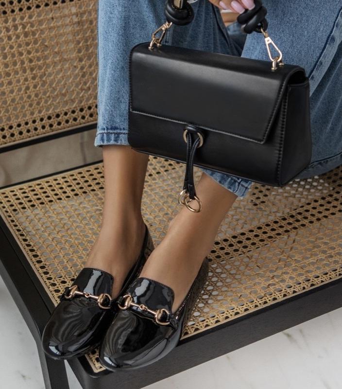 Лакові макасини балетки — ціна 990 грн у каталозі Туфлі Купити жіночі речі за доступною ціною на