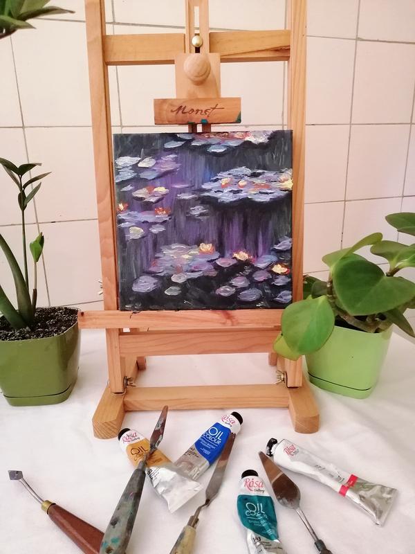 Картина маслом латаття — ціна 180 грн у каталозі Картини Купити товари для дому та побуту за