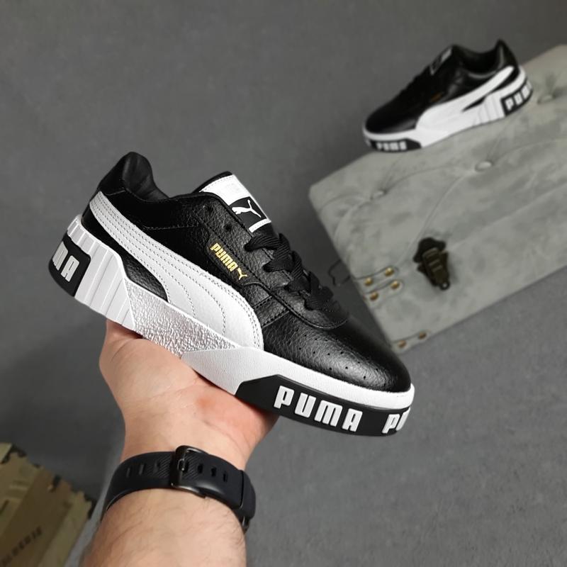 Кроссовки женские puma cali черные/белые (пума кали, кросівки) — цена ...