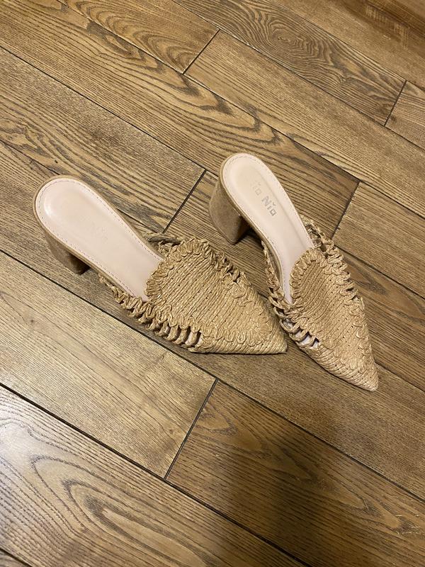 Мюлі соломяні на підборах — ціна 249 грн у каталозі Босоніжки Купити жіночі речі за доступною