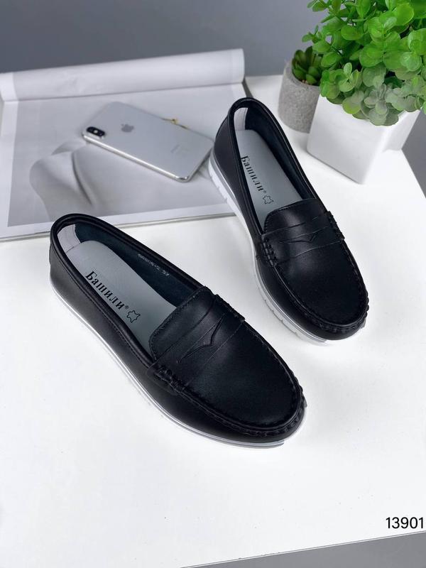 🛍женские мокасины кожаные — цена 900 грн в каталоге Туфли Купить ...