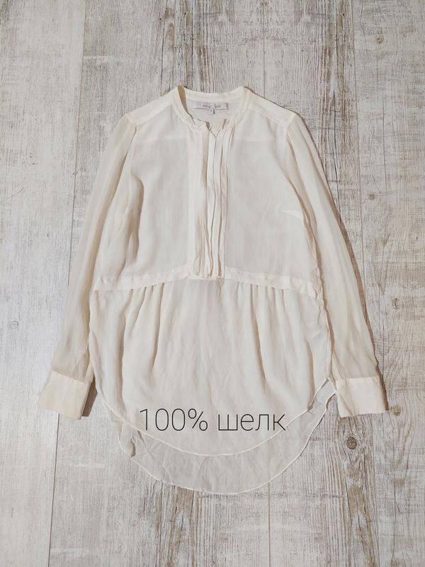 Кремова шовкова блузка 100 шовк — ціна 250 грн у каталозі Блузи Купити жіночі речі за доступною