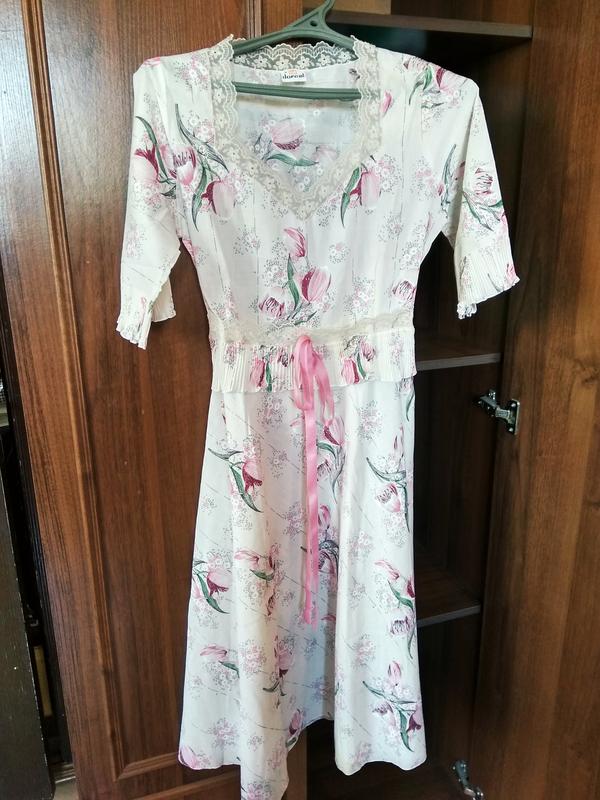 Котонова літня сукня вінтаж висока якість — ціна 100 грн у каталозі Довгі сукні Купити