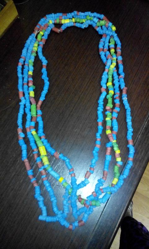 Намисто блакитні камінь єгипет — ціна 50 грн у каталозі Кольє і намиста Купити аксесуари за