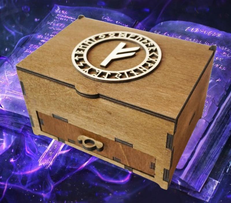 Скринька феху подвійна з ящиком коричнева — ціна 1012 грн у каталозі Скриньки Купити товари для