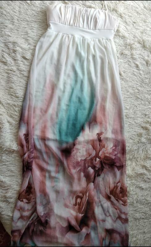 Шикарный шифоновый сарафан размер 48 — цена 299 грн в каталоге Сарафаны Купить женские вещи по