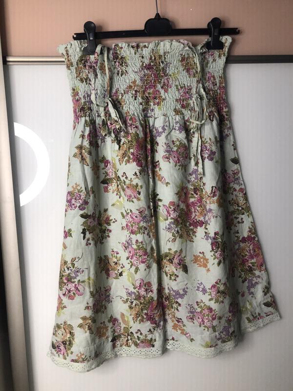 Платья сарафан в цветочний принт летний котоновий — цена 99 грн в каталоге Сарафаны Купить