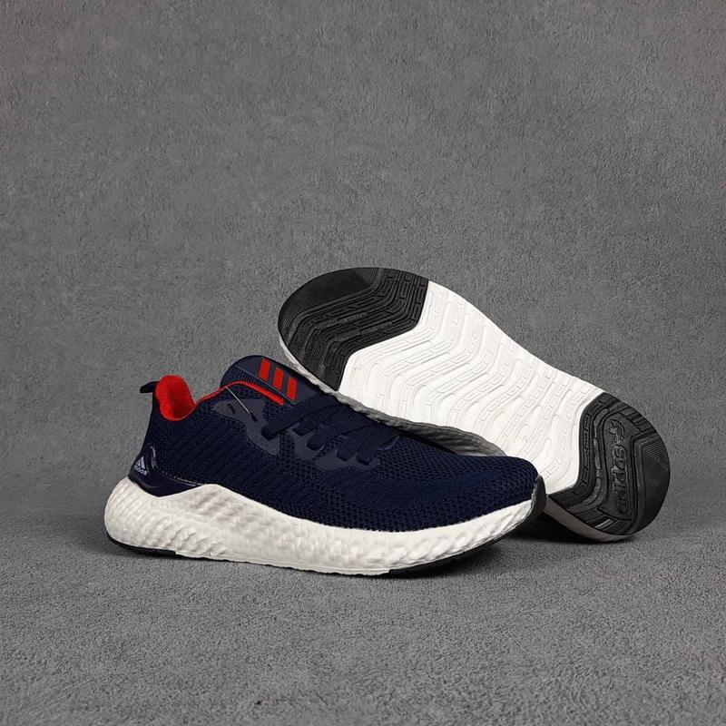 Кроссовки мужские adidas синие с красным / кросівки чоловічі адидас ...