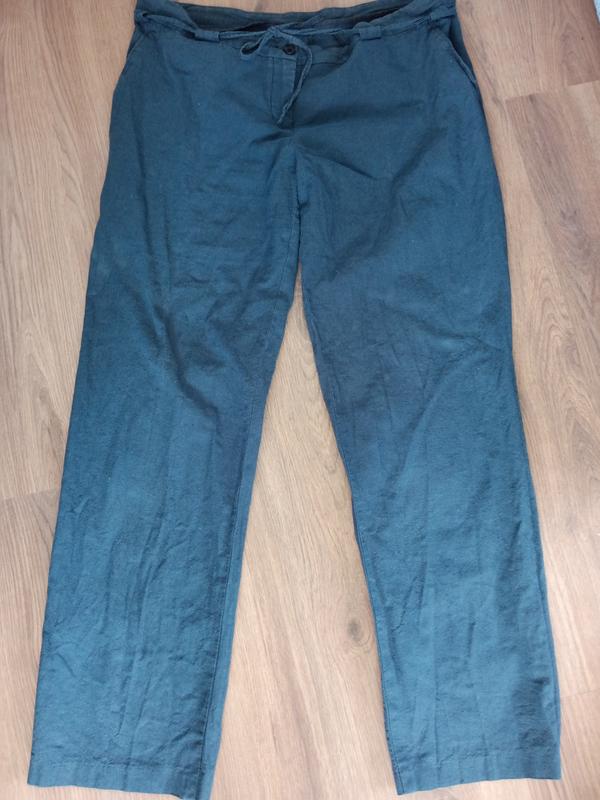 Лляні прямі брюки — ціна 150 грн у каталозі Брюки Купити жіночі речі за доступною ціною на Шафі