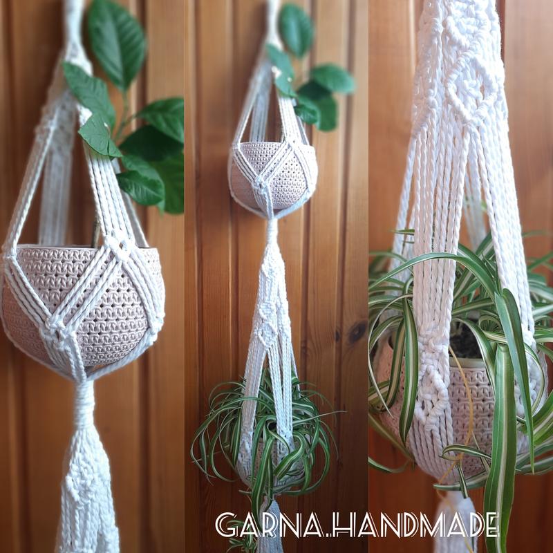 Макраме підвіс — ціна 575 грн у каталозі Кашпо Купити товари для дому та побуту за доступною