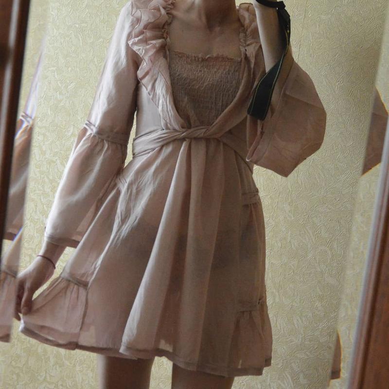 Актуальне сукні з воланами — ціна 120 грн у каталозі Короткі сукні Купити жіночі речі за