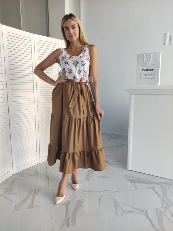 Літній сарафан верх прошва італія — ціна 740 грн у каталозі Сарафани Купити жіночі речі за