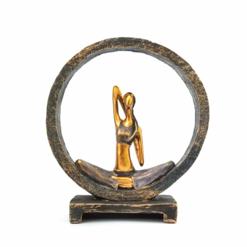 Статуетка йога №5 полістоун — ціна 1588 грн у каталозі Статуетки Купити товари для дому та