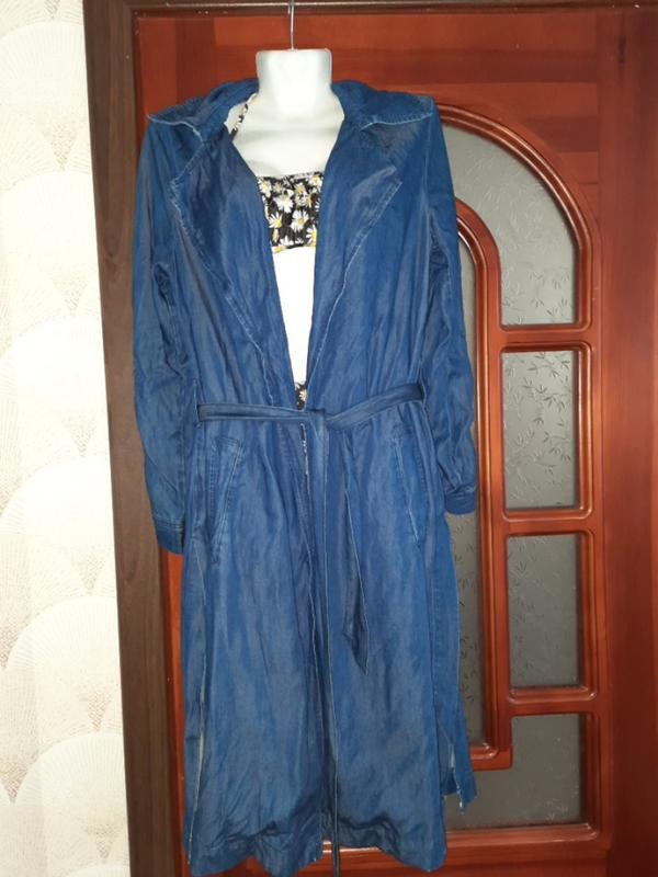 Тренч джинсовий — цена 96 грн в каталоге Плащи Купить женские вещи по доступной цене на Шафе