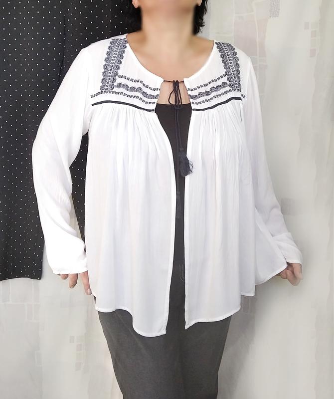 Накидка, блузка, жакет з жатой тканини, 100% віскоза — ціна 225 грн у ...