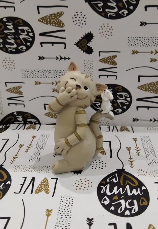 Статуетка котик із мишкою — ціна 165 грн у каталозі Статуетки Купити товари для дому та побуту