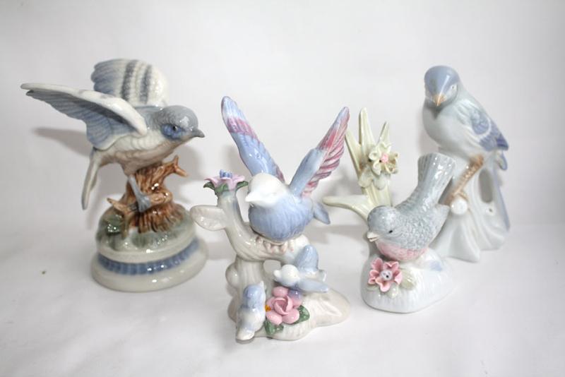 Керамічна фігурка статуетка птахів лот 4шт європа — ціна 990 грн у каталозі Статуетки Купити