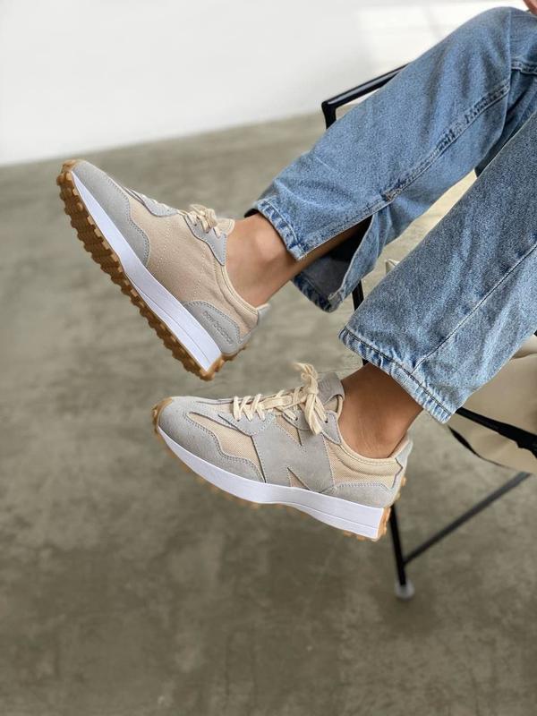 New balance 327 beige шикарные женские кроссовки нб бежевые — цена 2150 ...