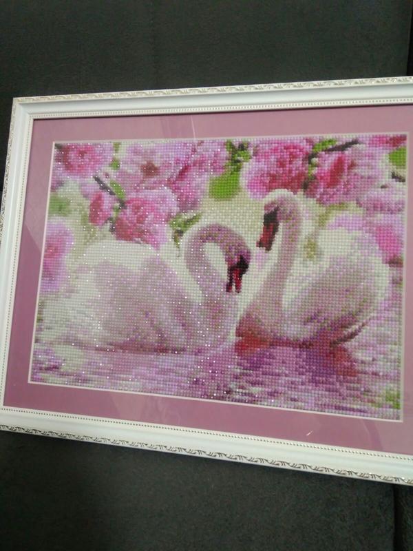 Картина алмазна викладка «лебеді — ціна 900 грн у каталозі Картини Купити товари для дому та