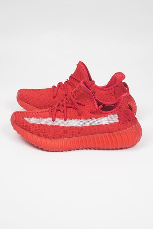 Кроссовки женские adidas yeezy boost 350 v2 красные (адидас изи буст ...
