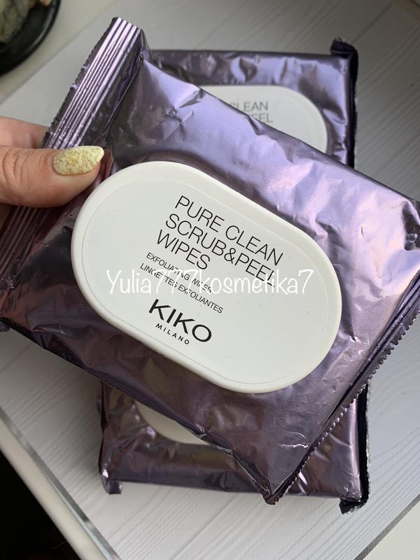 Скрабирующие салфетки хит продаж kiko milano pure clean scrub — цена ...