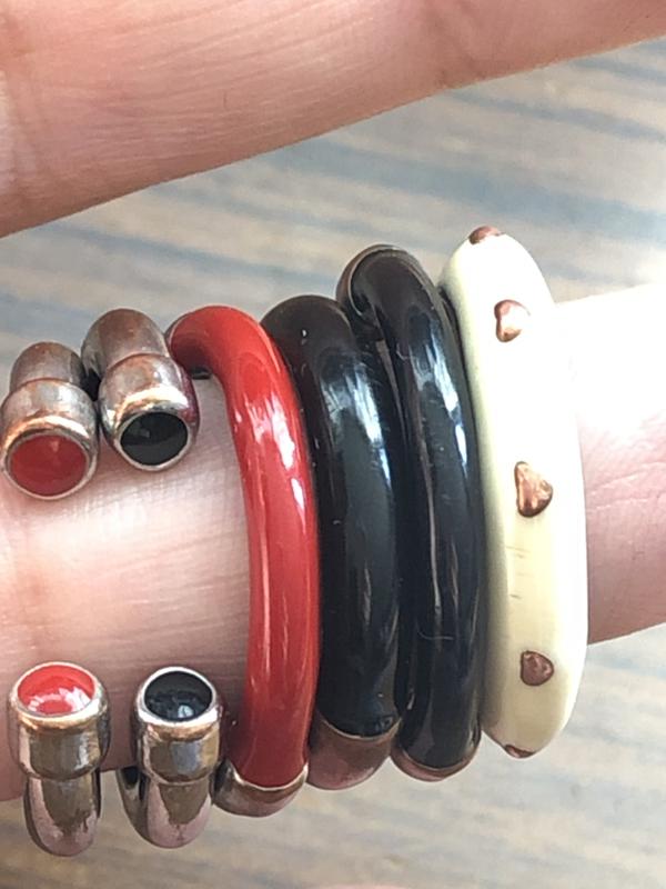 Набір кільце емаль біжутерія — ціна 50 грн у каталозі Кільця і персні Купити аксесуари за