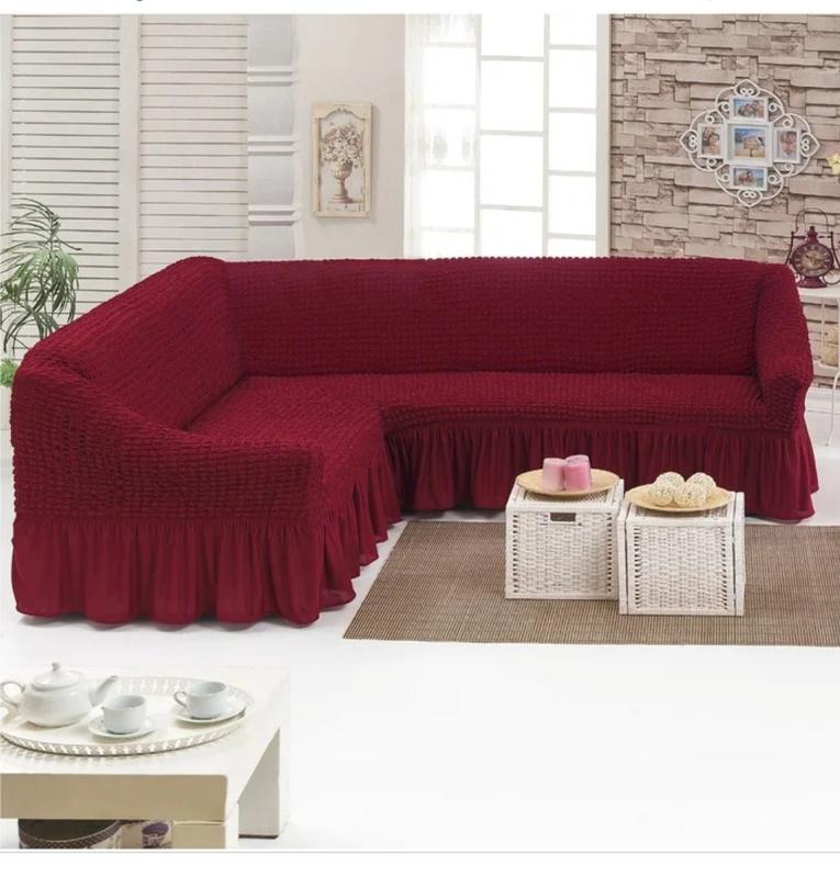 Чохол на кутовий диван — ціна 1549 грн у каталозі Чохли для меблів Купити товари для дому та