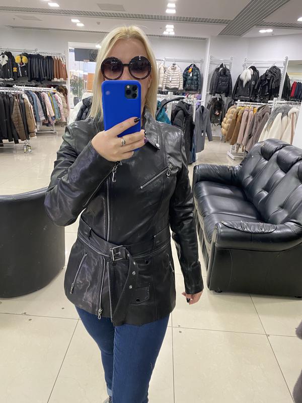 Шкіряний піджак трансформер — ціна 8900 грн у каталозі Куртки Купити жіночі речі за доступною