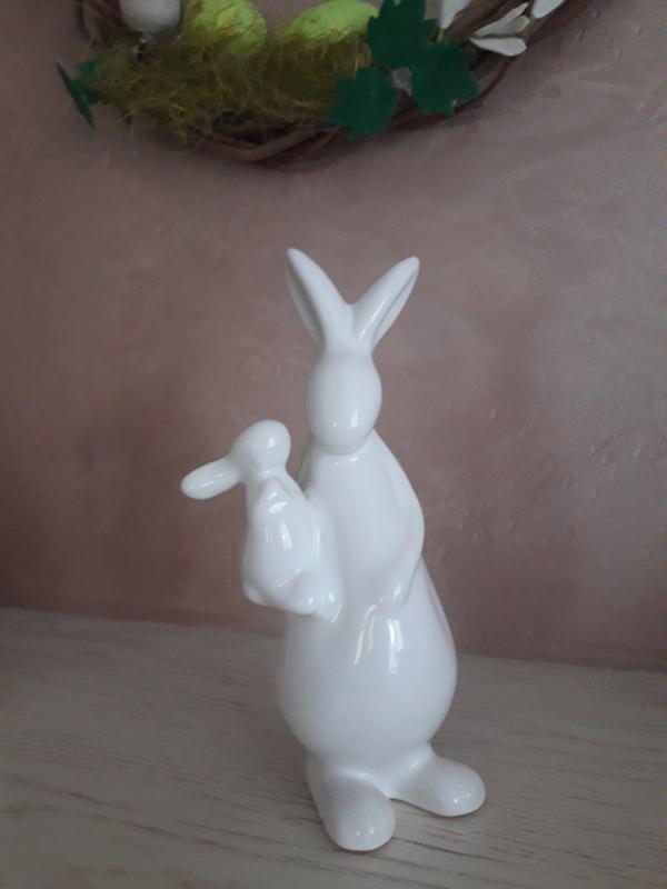Фігурка статуетка зайчиха з зайченям — ціна 220 грн у каталозі Статуетки Купити товари для дому