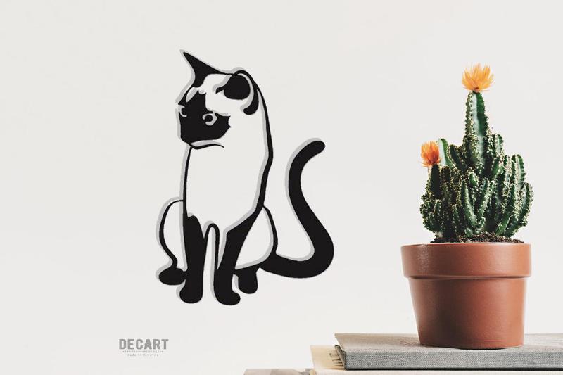 Обємна картина із дерева Decart Pussycat — ціна 515 грн у каталозі Панно Купити товари для дому