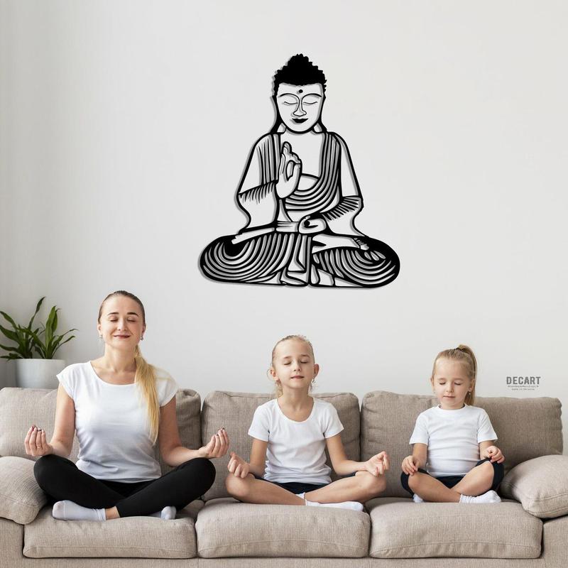 Обємна картина із дерева Decart йог — ціна 882 грн у каталозі Панно Купити товари для дому та