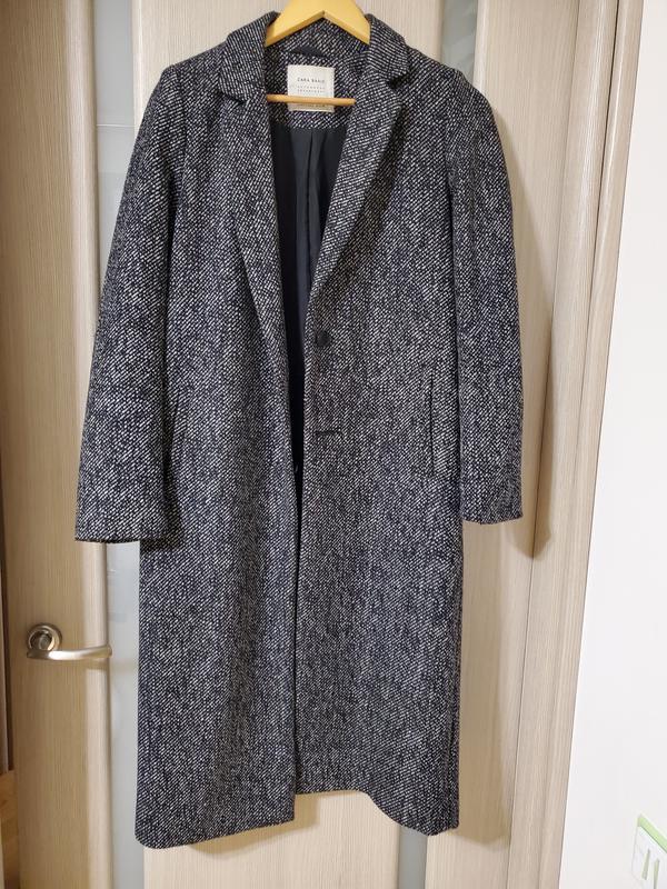 Пальто zara шерсть шерстяное из шерсти 36 38 — ціна 850 грн у каталозі ...