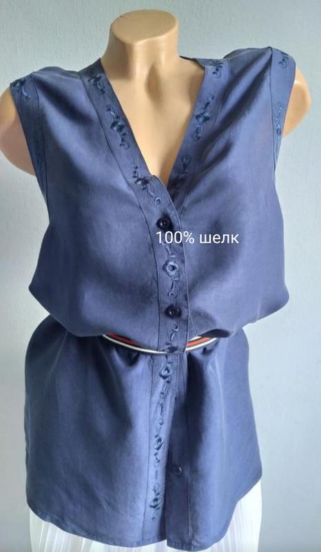 Вінтажна блуза з 100 натурального шовку — ціна 299 грн у каталозі Блузи Купити жіночі речі за