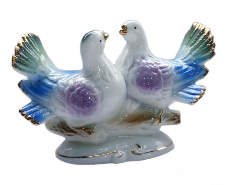 Статуетка блакитні пари на гілочці — ціна 284 грн у каталозі Статуетки Купити товари для дому та