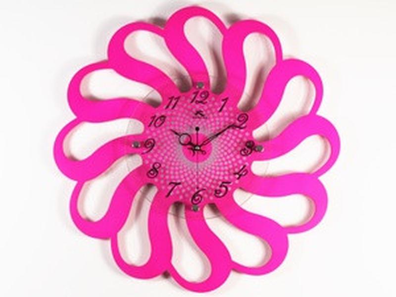 Настінний годинник галактика рожевий — ціна 745 грн у каталозі Годинники Купити товари для дому