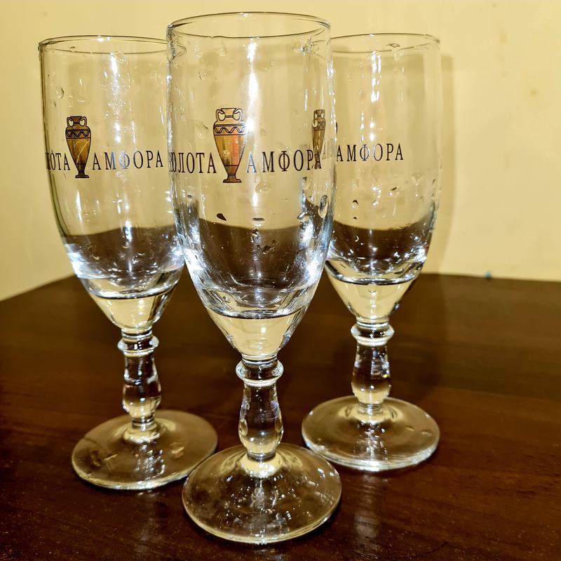 Бокал под вино 🍷 "золота амфора" — цена 79 грн в каталоге Бокалы и ...